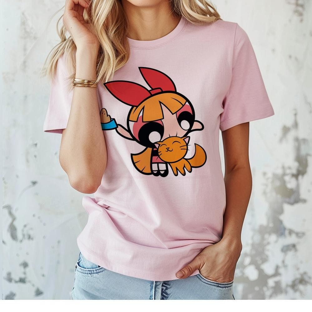 Powerpuff Girls Tee women Y2K funny tshirt female streetwear designer ...