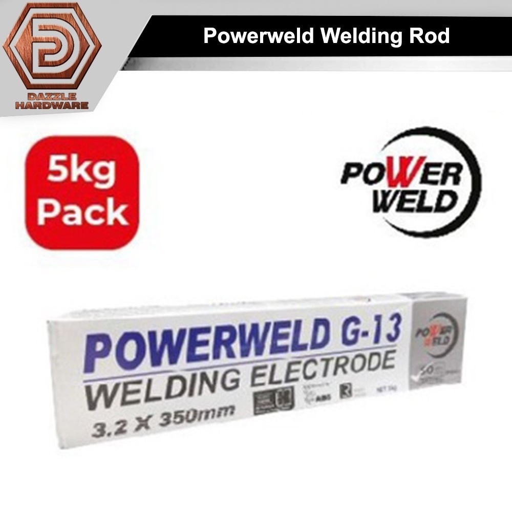 1 box Powerweld G-13 welding rod 5kg welding rod E6013 rod welding besi ...