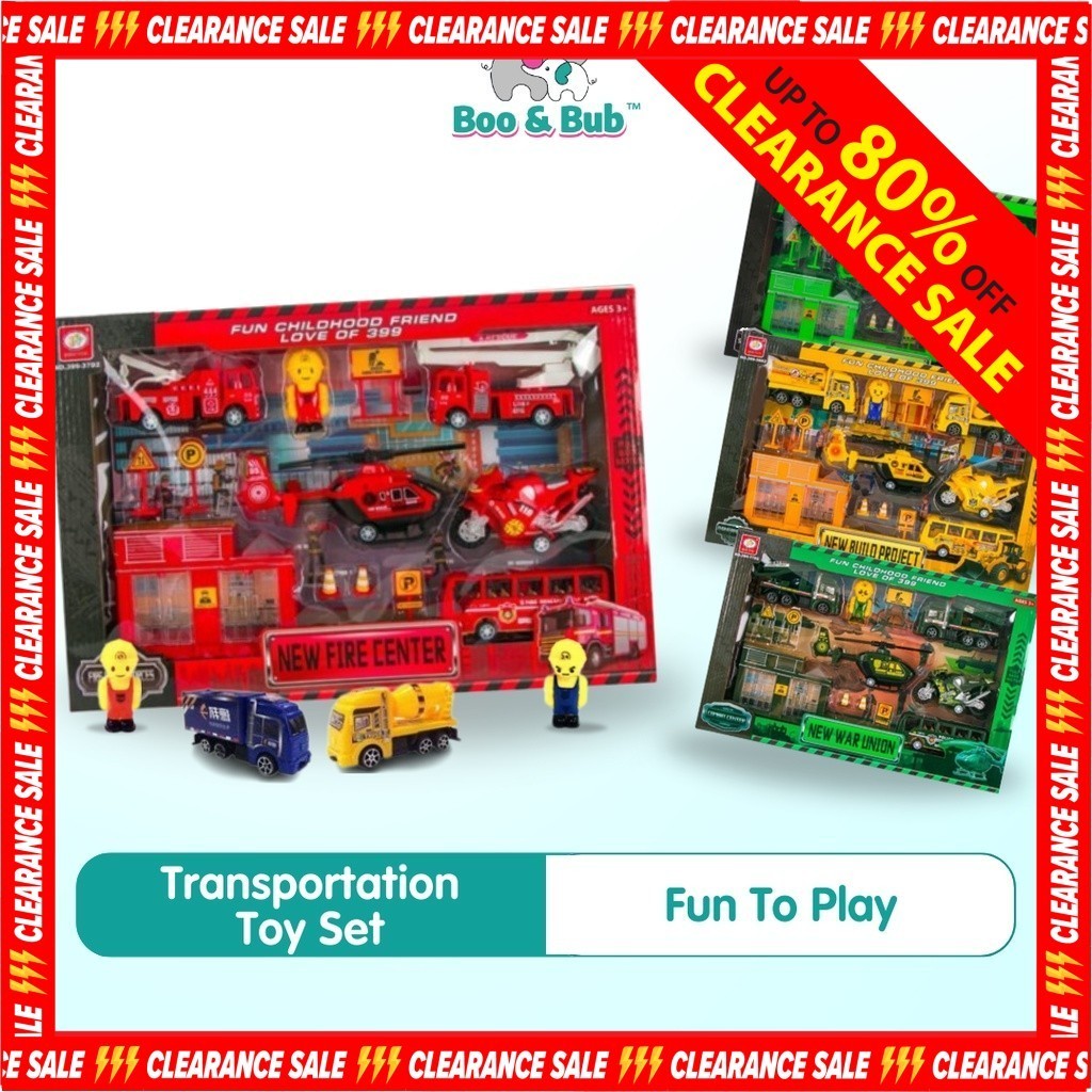 Transportation Toy Set | Construction Ambulance Police Army Soldier ...