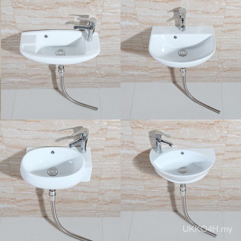 Mini Washbasin Small Apartment Bathroom Hanging Basin Basin Triangular ...