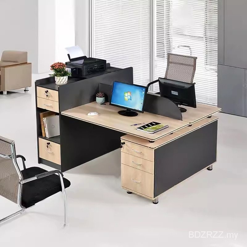 Staff Desk Chair Combination 4 People 6 People Simple Modern Office ...