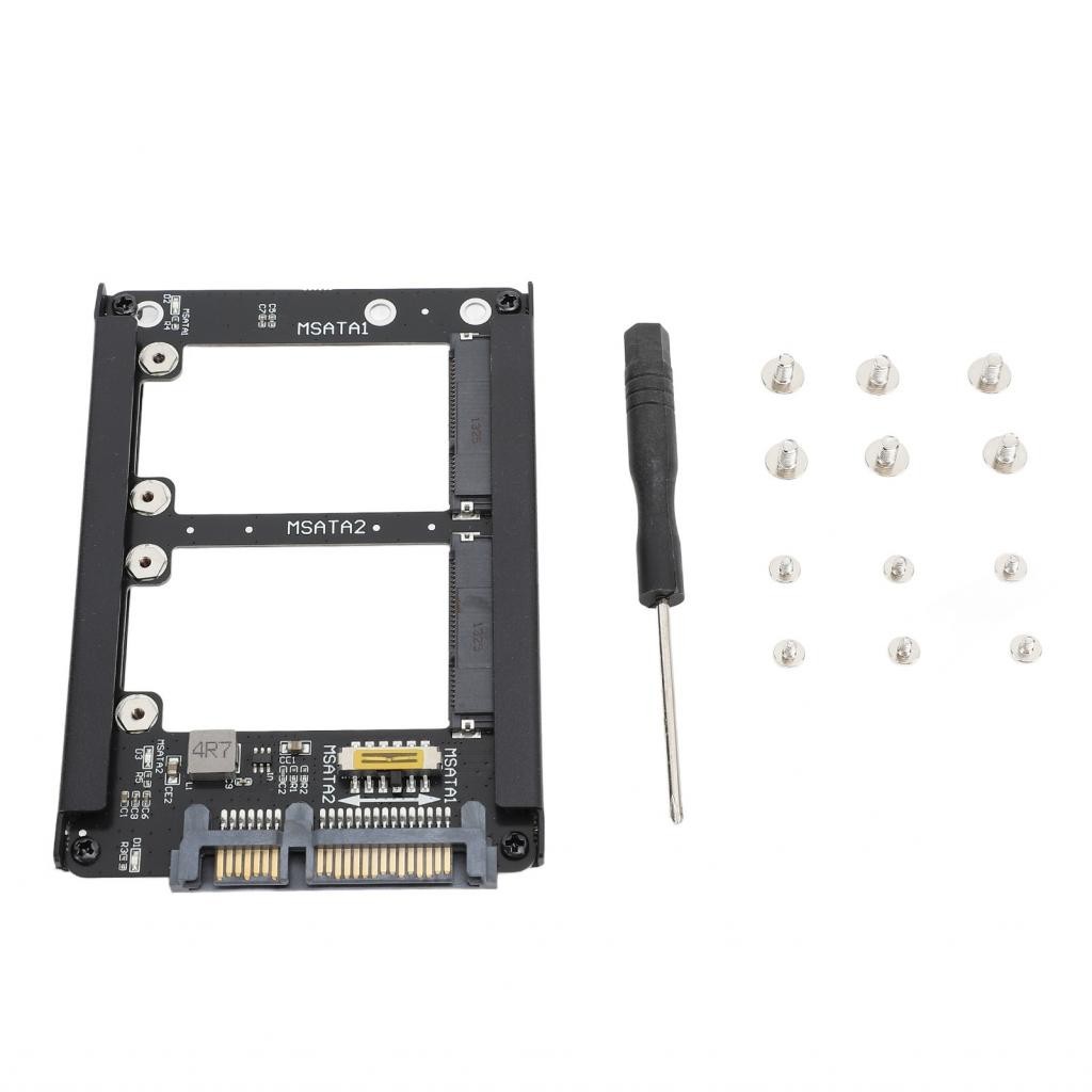 Sudi MSATA To SATA III Adapter Converter Dual Msata SSD 2.5inch Durable ...