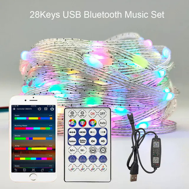 5V WS2812b Christmas Lights WS2812 RGB Addressable Individually LED ...