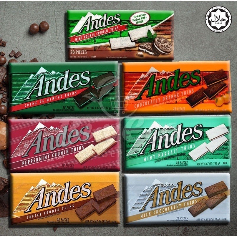 [IMPORT] ANDES CHOCOLATE THINS COCOA MINTS 132G (28PCS) SPECIAL ...