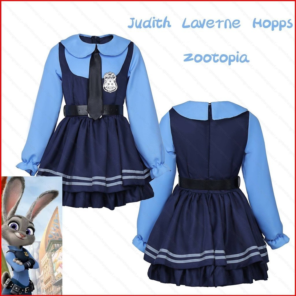 Flip Zootopia Judith Laverne Hopps policeman uniform dress cosplay ...