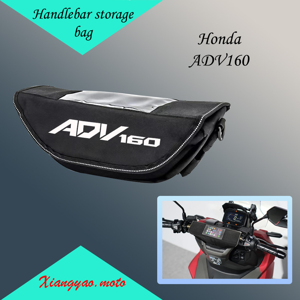For Honda ADV160 Motorcycle Handlebar Waterproof Bag Travel Bag Storage ...