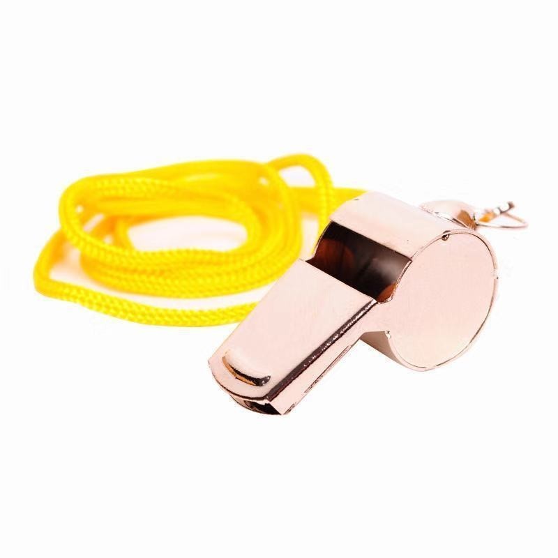 Kit Emergency Sports Referee Football Whistle Metal Lanyard Whistle ...