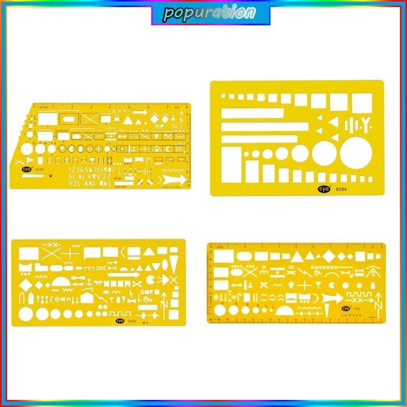 POP Standard Graph Template Stencil with Military Marking Symbols for ...