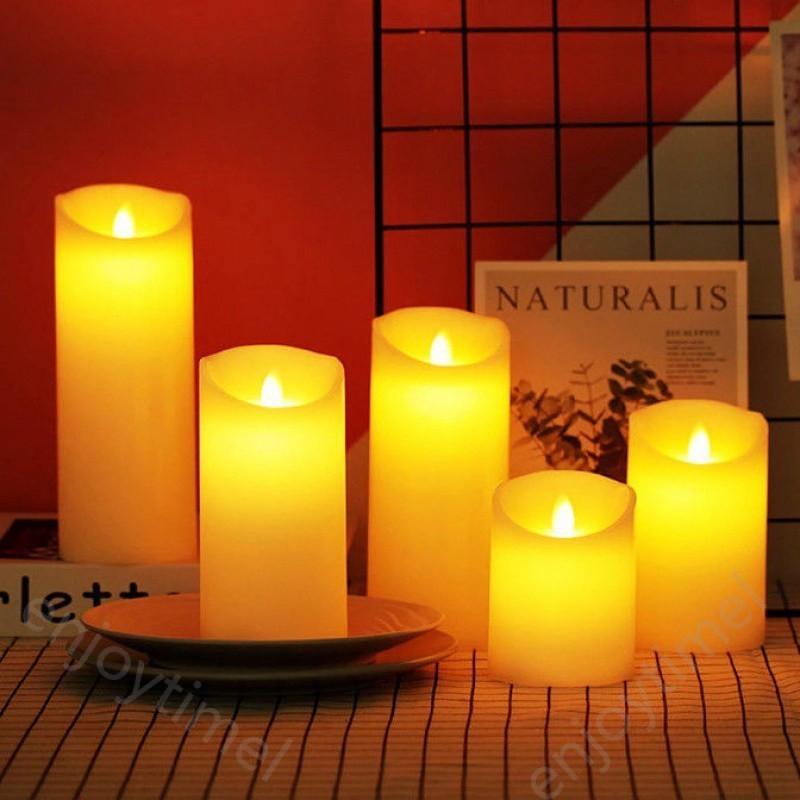 Flameless Flickering Led Candles Light Tealight Led Battery Power ...