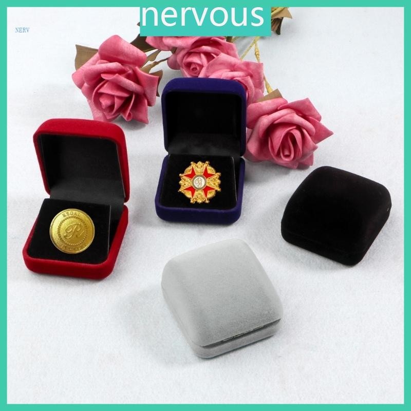NERV Velvet Medals Box Coin Display Case Coin Jewellery Box for Coins ...