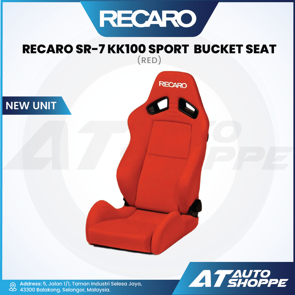 RECARO SR-7 KK100 Red/Black Sport Racing Bucket Seat | Shopee Malaysia