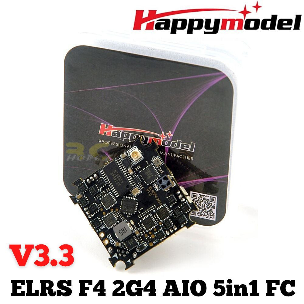 Happymodel ELRS F4 2G4 V3.3 AIO 5in1 Flight controller built-in SPI 2.4GHz ELRS RX HPF4-2G4 ...