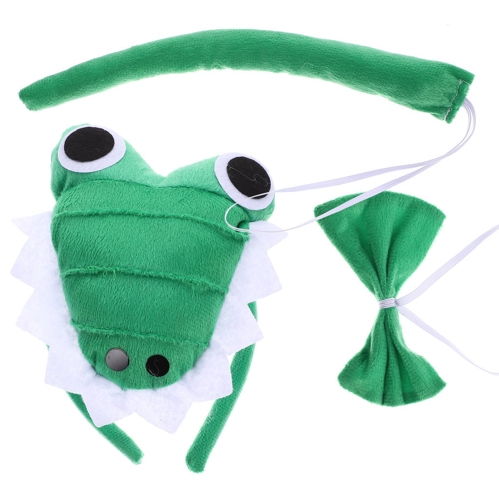 1 Set of Alligator Headband Bowtie Tail Set Alligator Costume Festival ...