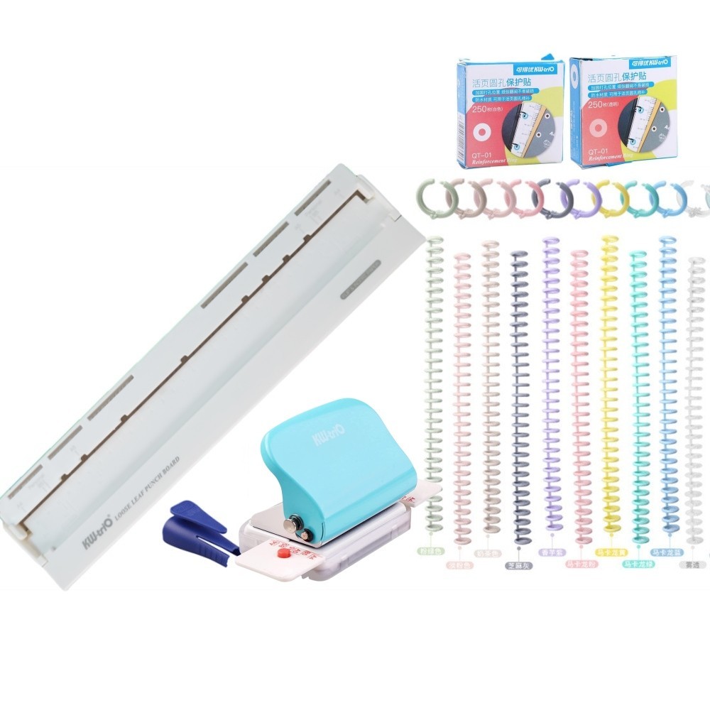 Loose-Leaf Puncher Hole Punch Set 6 Sheets Max Puncher for A4 A5 B5 ...