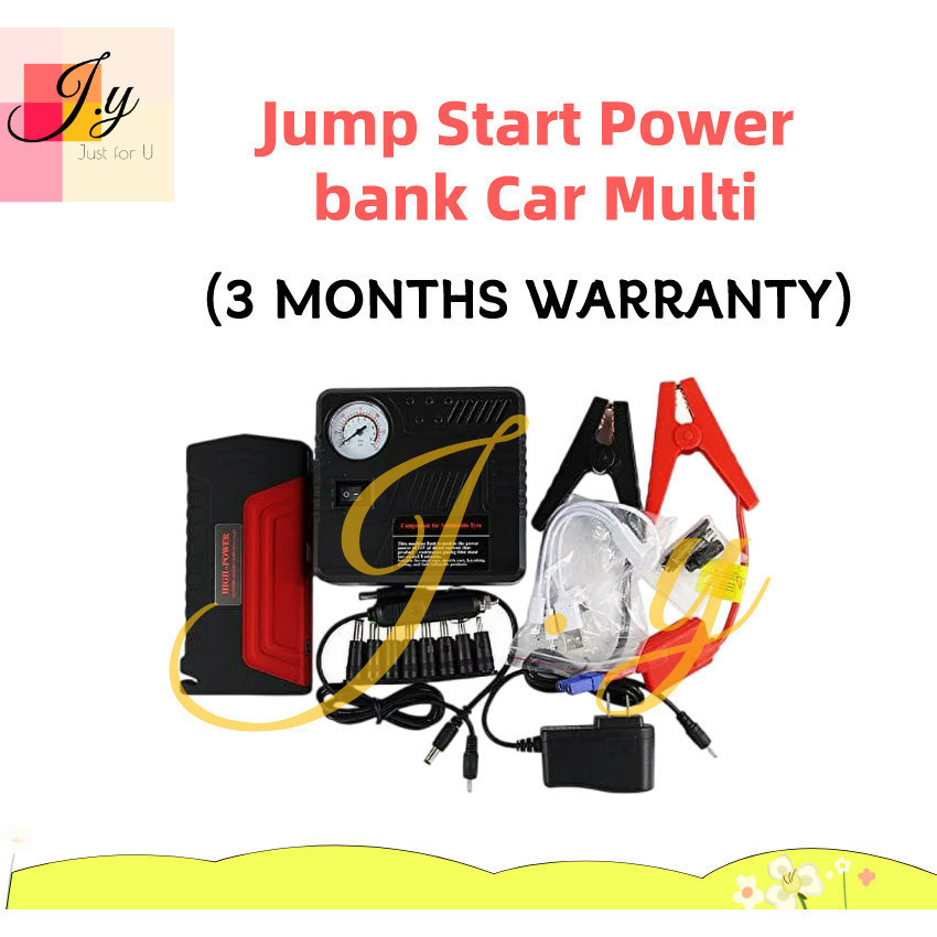 (3 MONTHS WARRANTY) Jump Start Power bank Car Multi-purpose Emergency ...