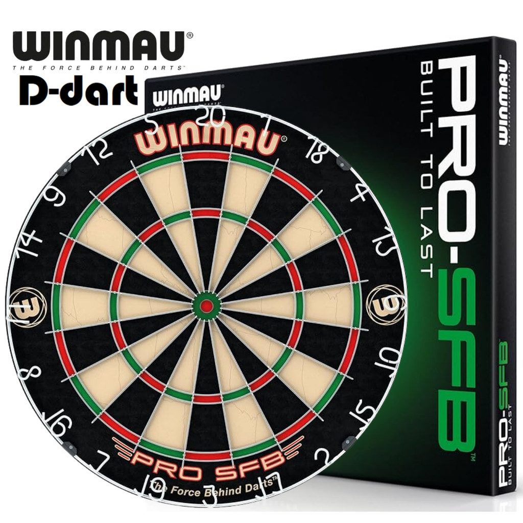 WINMAU STEEL TIP DARTBOARD - (PRO SFB) PROFESSIONAL BRISTLE STEEL DART ...