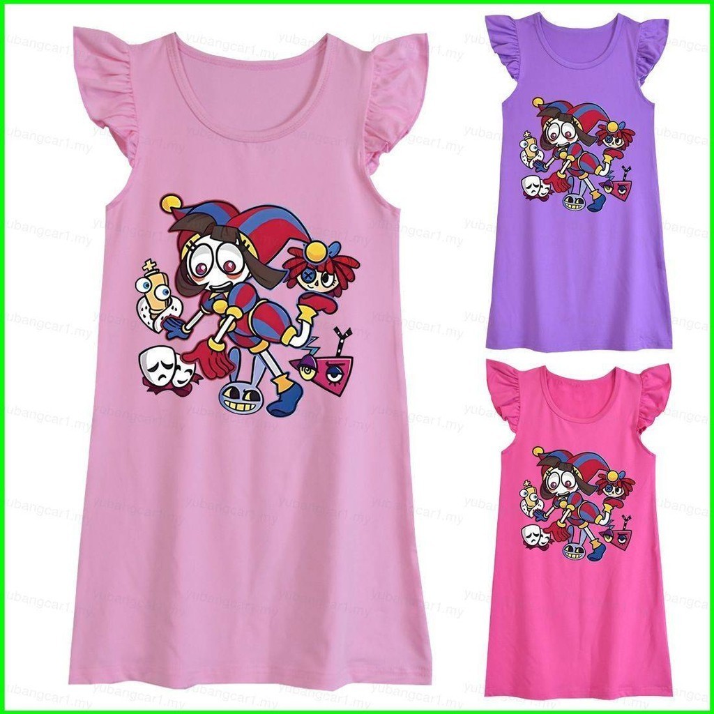 YB THE AMAZING DIGITAL CIRCUS cartoon cute dress cosplay colth for kids ...
