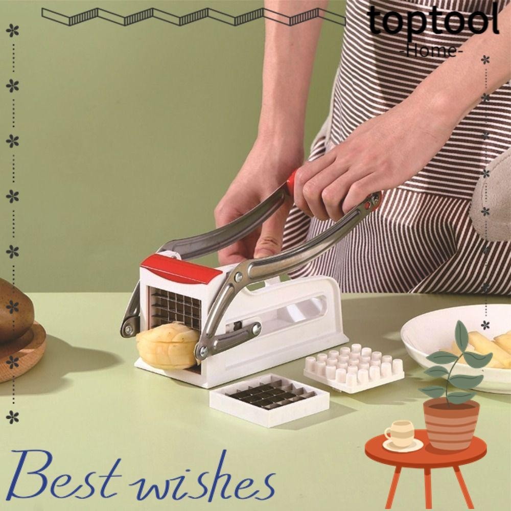 Toptool Slicer Maker Red With 2 Steel Edges Chopper Cutter Durable