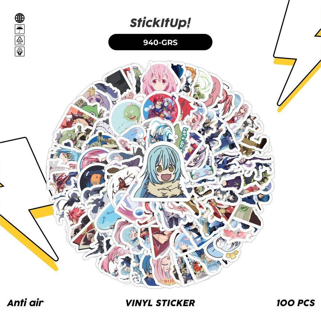 100 Pcs Sticker Pack Tensei Shitara Slime Datta Ken Cute Aesthetic ...