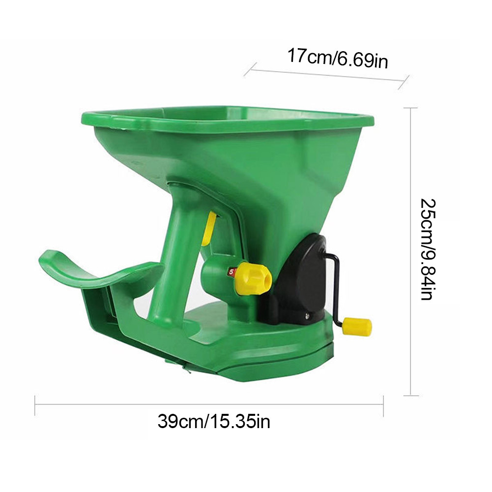 [Verne.my] 1.5L Gardener Hand Held Seed Spreader 5 Gear Manual Seeder Fertilizer Applicator ...