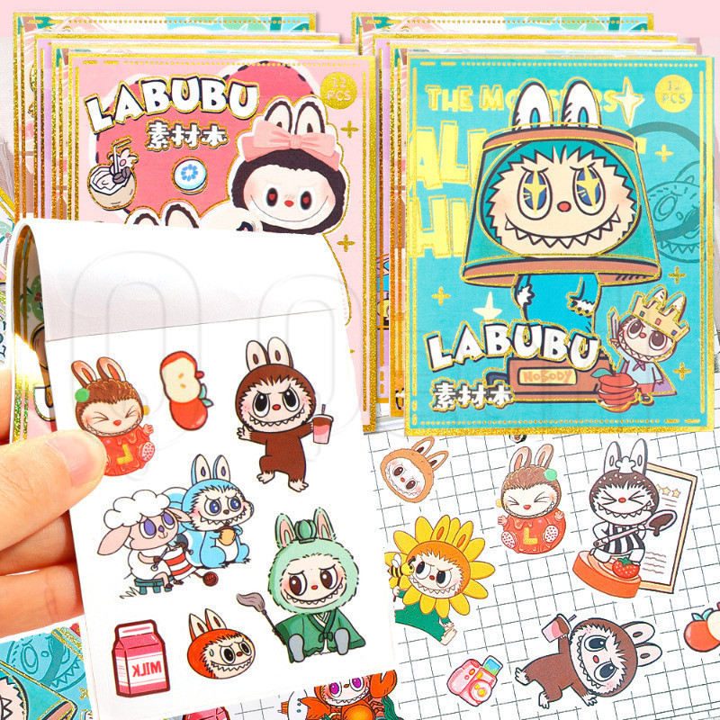 Labubu Notebook stickers - Waterproof Vinyl Decals - DIY Journal ...
