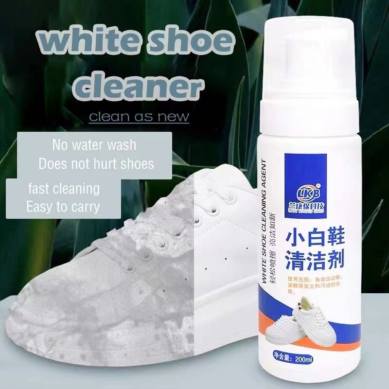 Sneakers Cleaning Combo White Shoe Foam Cleaner (200ml) 小白鞋清洁剂 Sneaker Foam Cleaner Spray Shoe ...