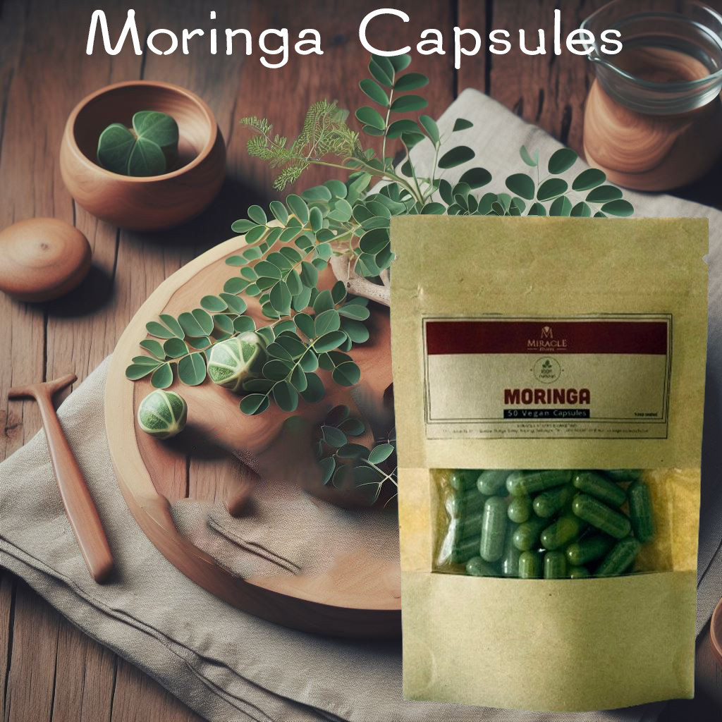 Kapsul Moringa - Moringa Vegan Capsules (Packing : 50 Vegan capsules ...