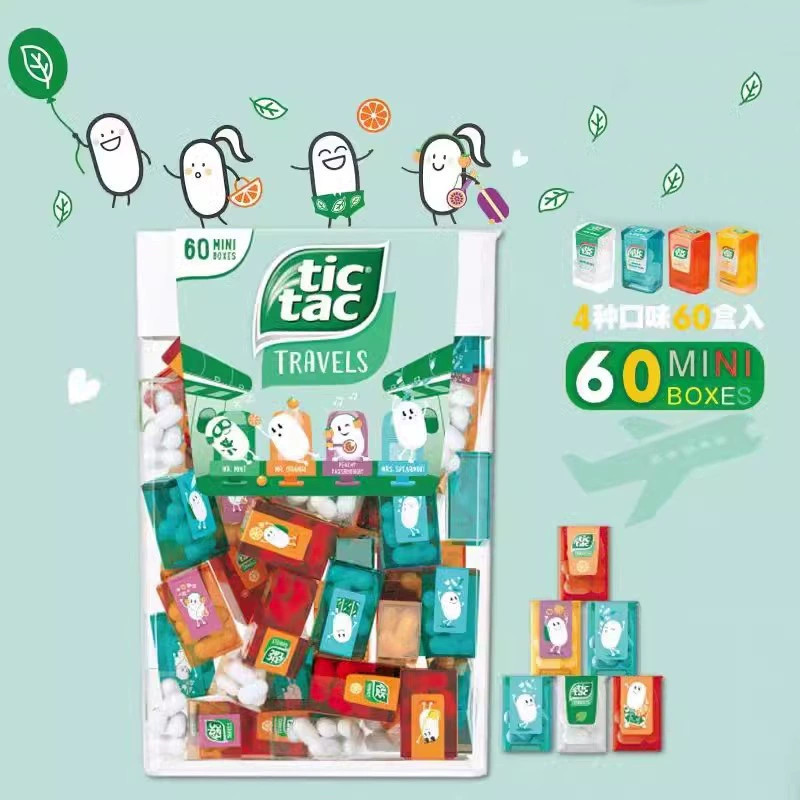 Imported India TICTAC Tick Candy Mini Mint Candy Throat Lozenges 60 ...