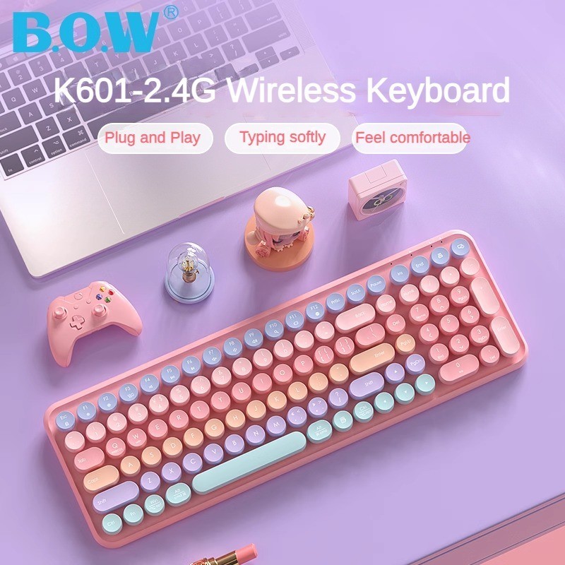 BOW Wireless 2.4g Keyboard Mouse Set External Laptop Desktop Universal ...