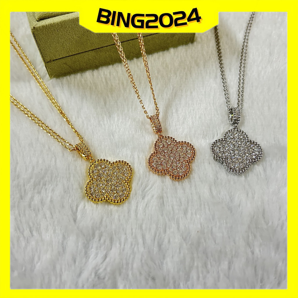 VCA Van Cleef & Arpel 26MM rantai sweater semanggi empat daun gerudi ...