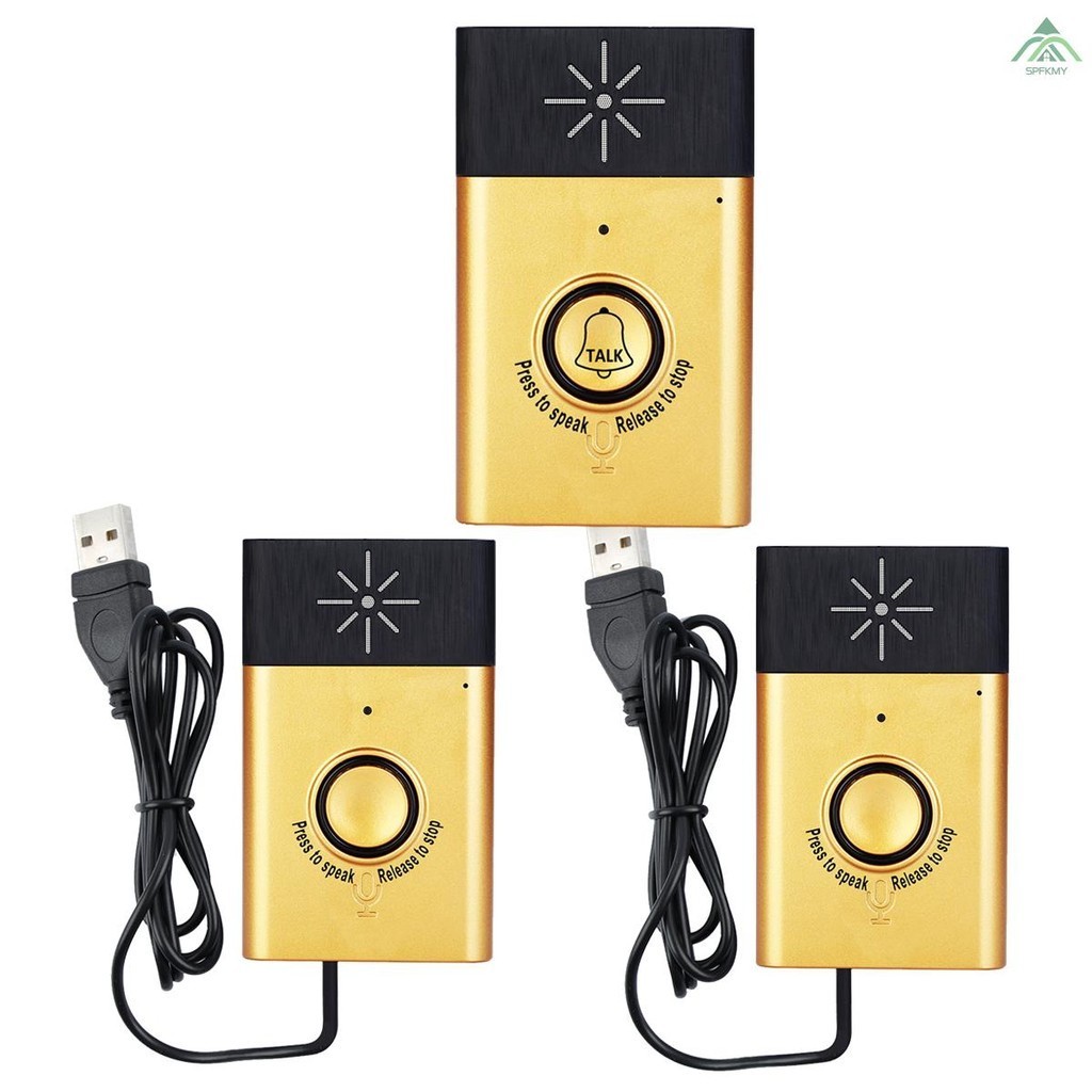 Wireless Voice Intercom Doorbell 2-way Talk Monitor with 1*Outdoor Unit ...