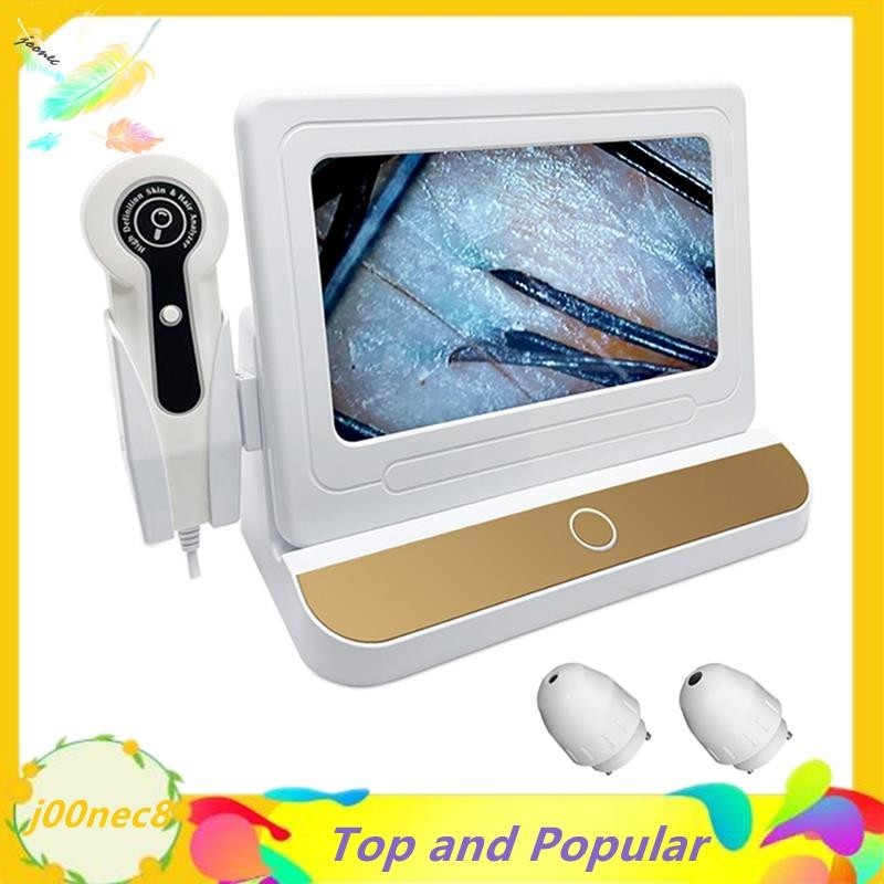 [j00] 10 Inch LCD Scalp Detector Digital Hair Skin Analyzer Microscope ...