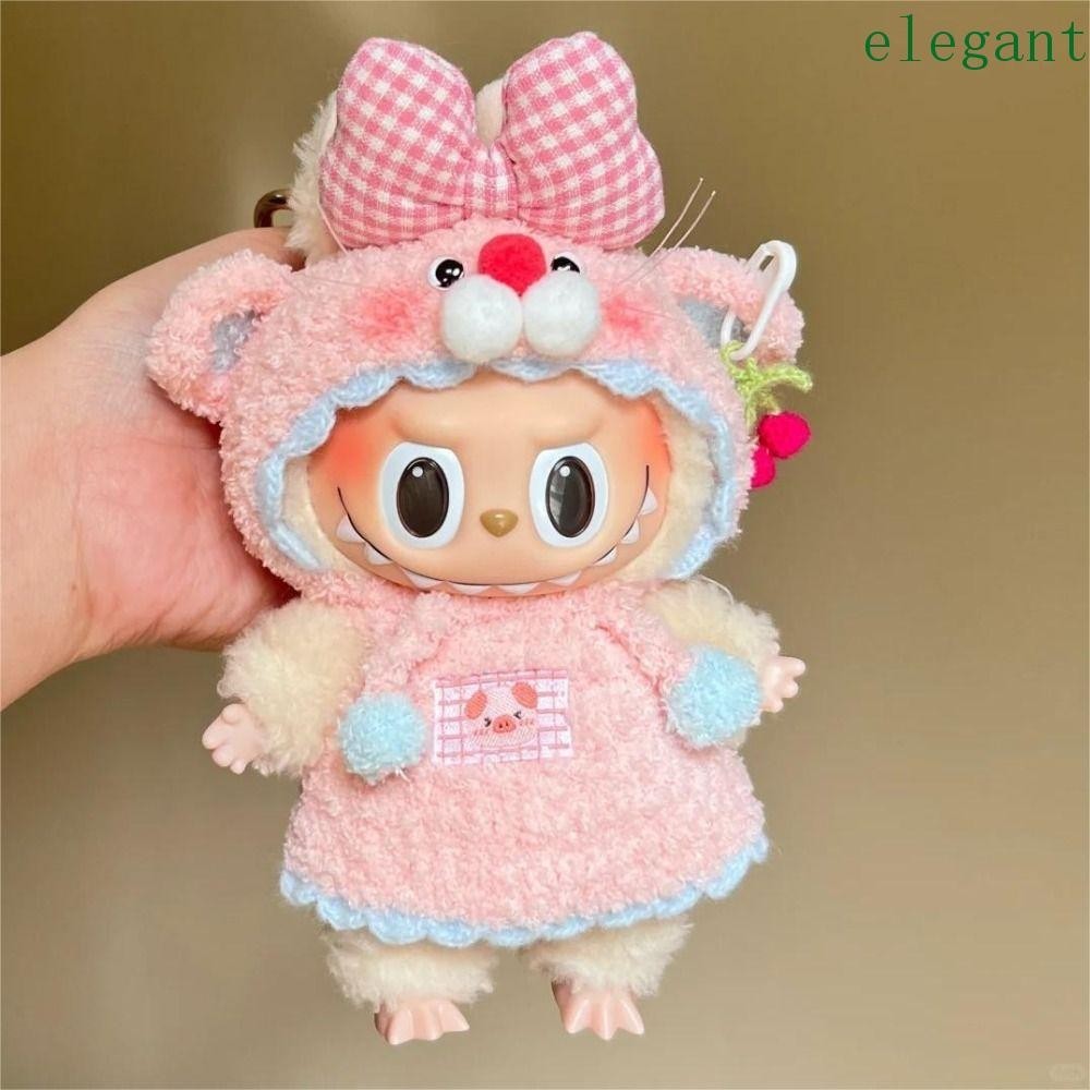 ELEGANT 17cm Labubu Clothes, Chocolate Butter Labubu Time Dress, Trim ...