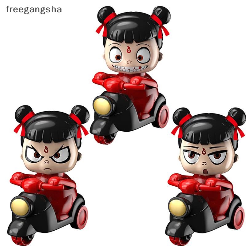 [FREG] Nezha Push Cartoon Car Toy, No Battery Required, Push To Move ...