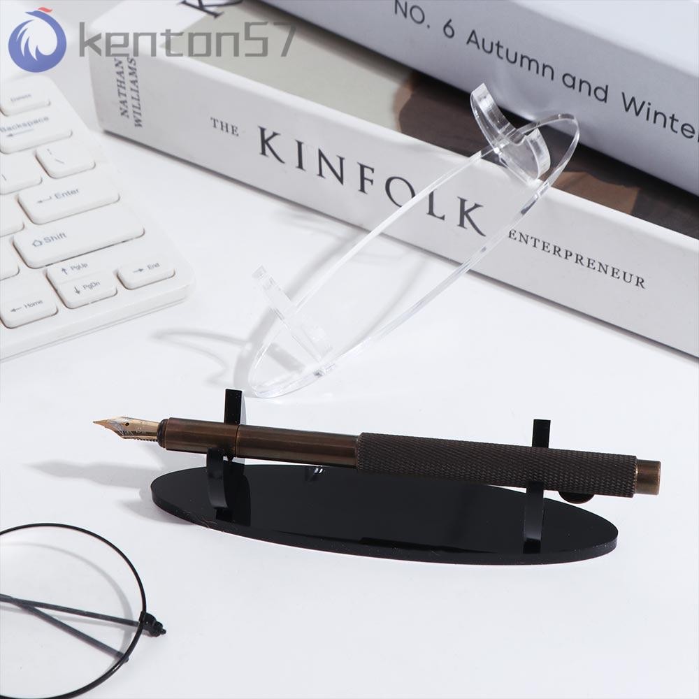KENTON Acrylic Pen Holder, Desk Pencil Holder Clear Pen Display Stand ...