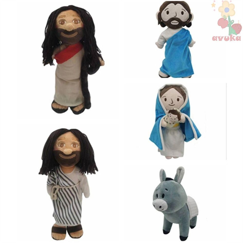 AVUKA Jesus Plush Toy, Christ Religious Savior Jesus Virgin Mary ...