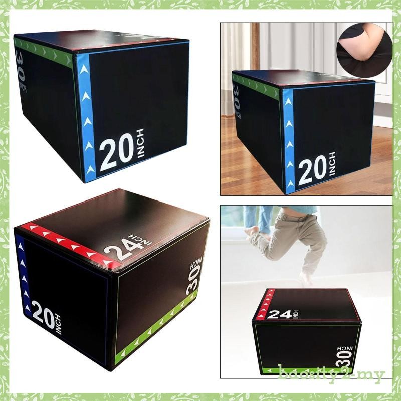 [BaositybbMY] and Jumping Agility Box Step up Box for Squats Dips ...