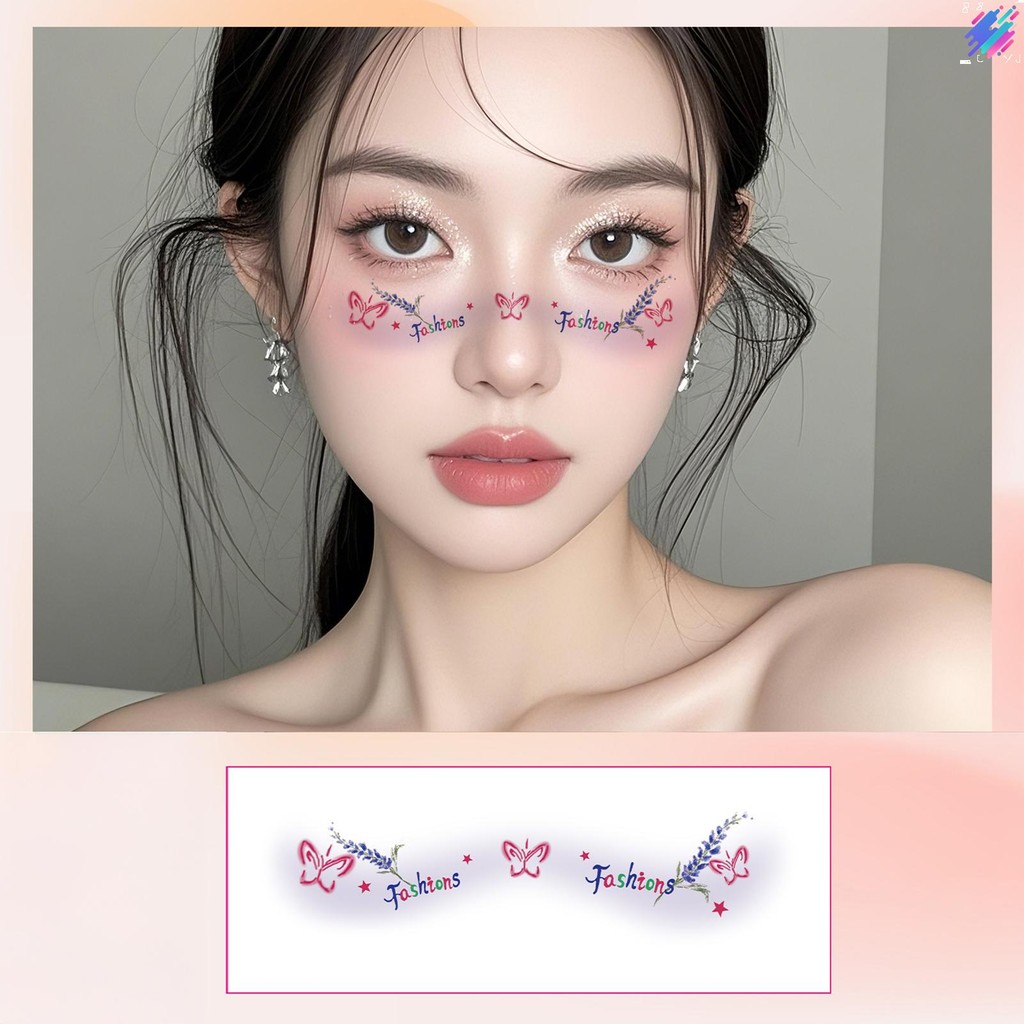 Temporary Tattoos Blush Sticker Multi Design Make Up Pattern Tattoos ...
