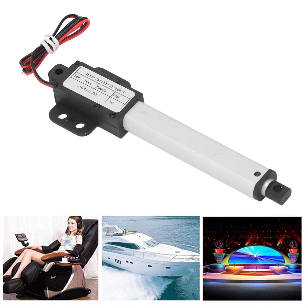 Cancanshop 24V Electric Linear Actuator with End Limit Switches for RV ...
