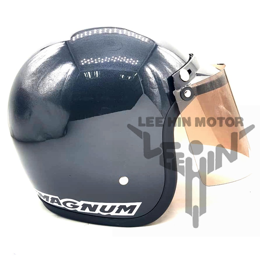 SIAP TINTED VISOR 100% ORIGINAL MAGNUM M5 CLASSIC BUDGET HELMET TOPI ...