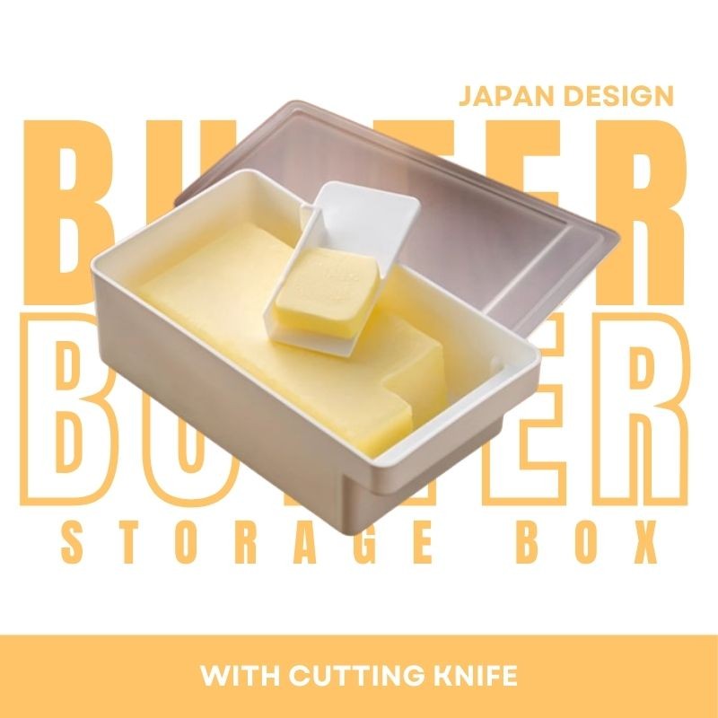 Japan Butter Storage Box with Cutter & Cover Eco-Friendly Butter ...