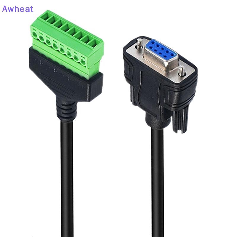 Awheat DB9P 232 To 8 Pin AV Terminal Screw Adapter Converter Cable For ...