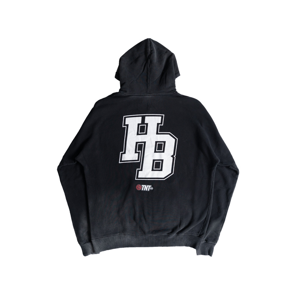HB Stone Washed Hoodie (Black) | Shopee Malaysia