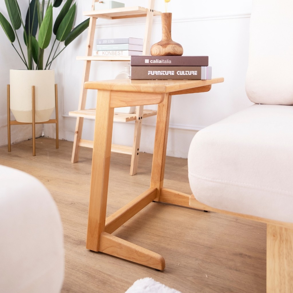 Furniture Direct SOVEN Solid Wood Laptop Table-Natural | Shopee Malaysia
