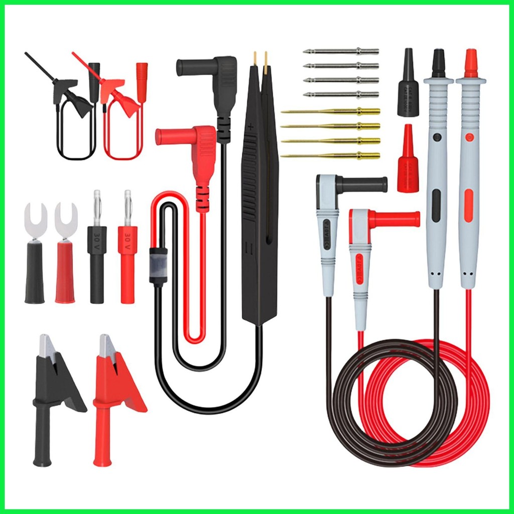 Electrical Multimeter Test Lead Kit Professional Alligator Clip Probe ...