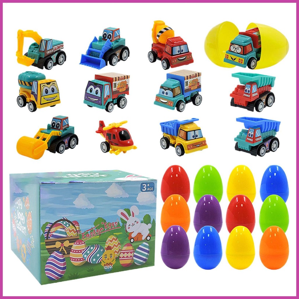 Easter Eggs Prefilled Funny Egg Smashing Toys Educational Construction ...