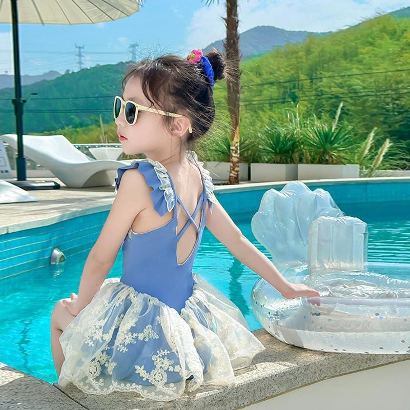 Princess Girls Swimwear Children One-Piece Swimwear 2025 Girls Quick ...