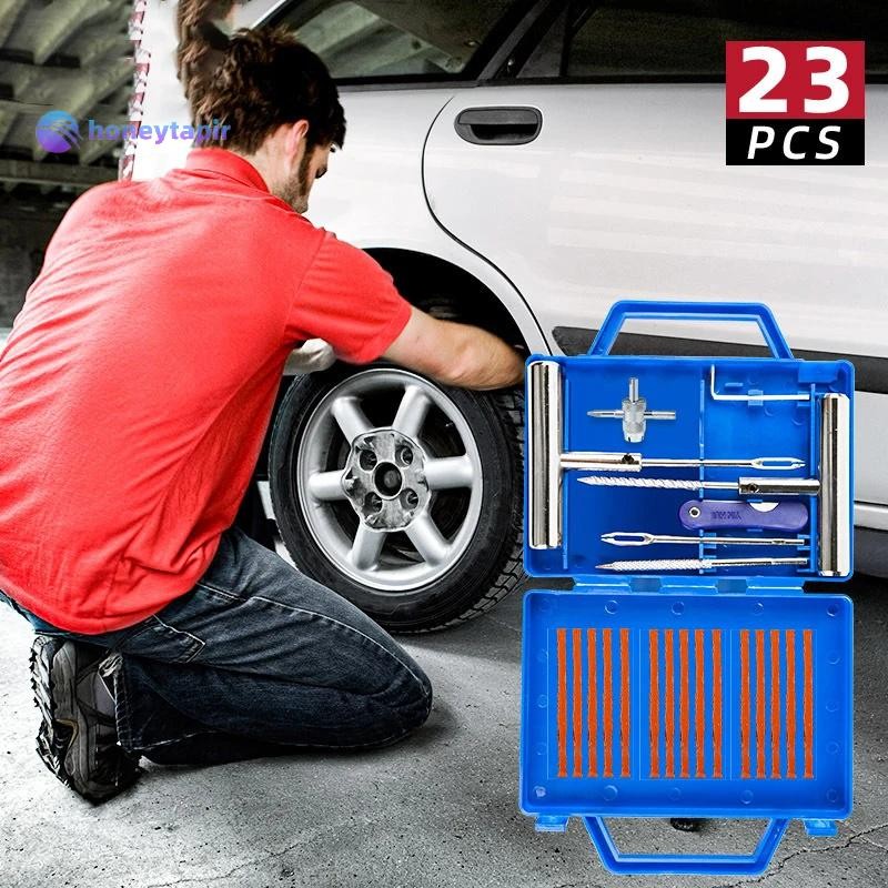 honeytapir Car Tire Repair Tool Set Car Repair Toolbox 23 Piece Set ...