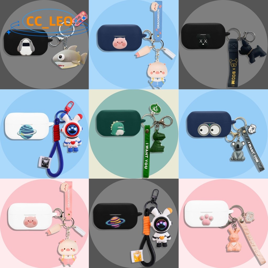 For Technics EAH-AZ80 Case Cartoon Rabbit Piggy Cute Astronaut Keychain ...
