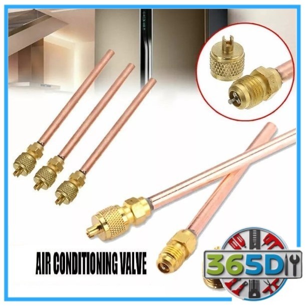 365DIY Access Valve 1/4" Refrigerator Access Valve Aircond Access Valve ...